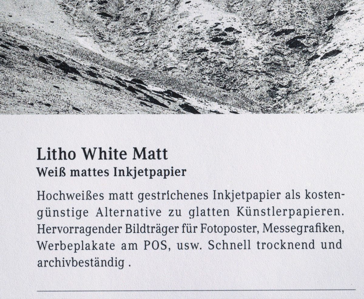 Litho White Matt - mediaJET®